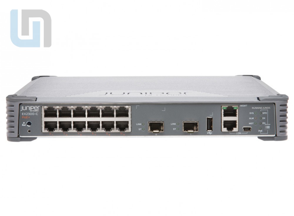 Juniper EX2300-C-12P-TAA, 12-port 10/100/1000BASE-T PoE+, 2 x 1/10GbE ...