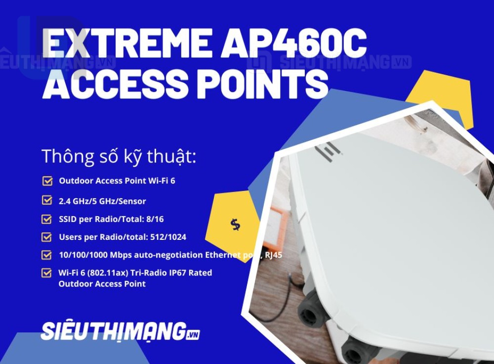 Extreme AP460C Wireless Access Point 【Chính hãng】
