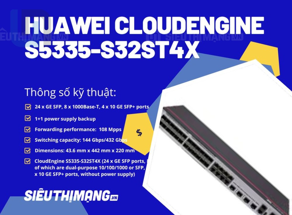 Huawei S5335-S32ST4X 【CloudEngine S5335-S Series Switches】
