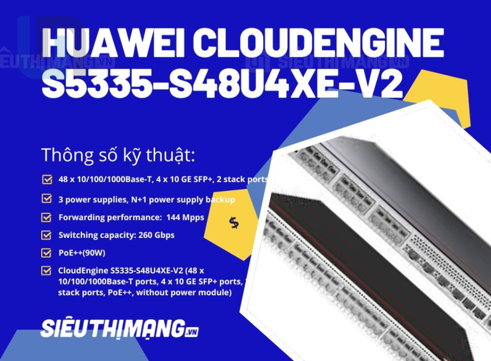 Huawei S5335-S48U4XE-V2 【CloudEngine S5335-S-V2 Series Switches】