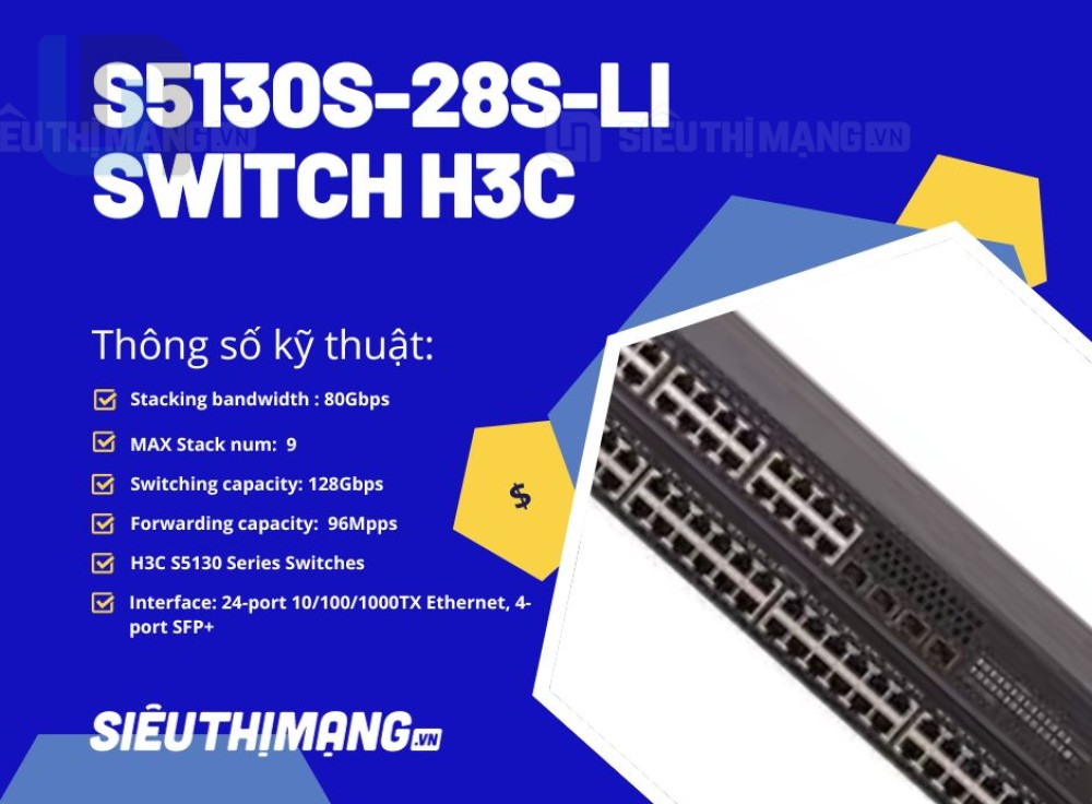 H3C S5130S-28S-LI 【H3C S5130 Series Switches】
