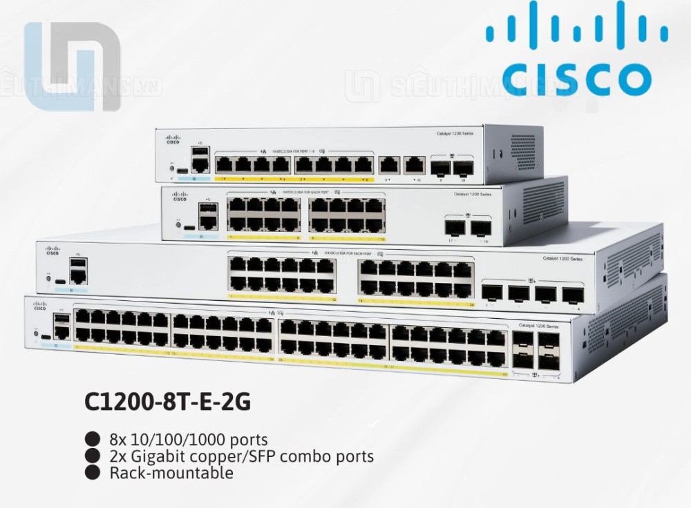 C1200-8T-E-2G Cisco Catalyst 1200 8 ports | Sieuthimang.vn