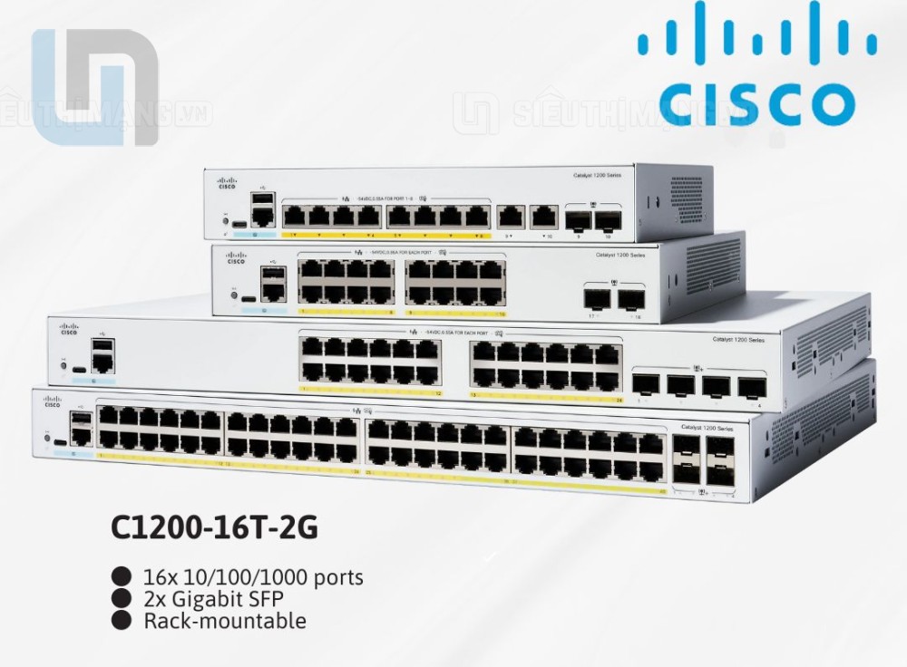 C1200-16T-2G Cisco Catalyst 1200 16 cổng | Sieuthimang.vn