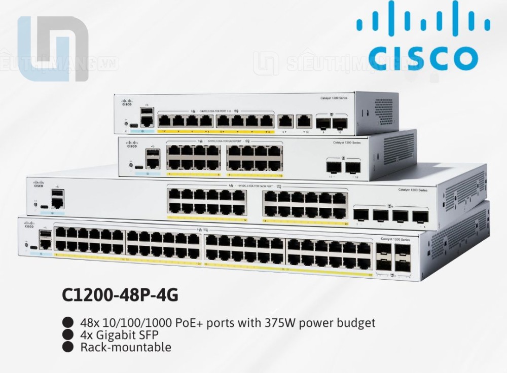 C1200-48P-4G Cisco Catalyst 1200 48 cổng | Sieuthimang.vn