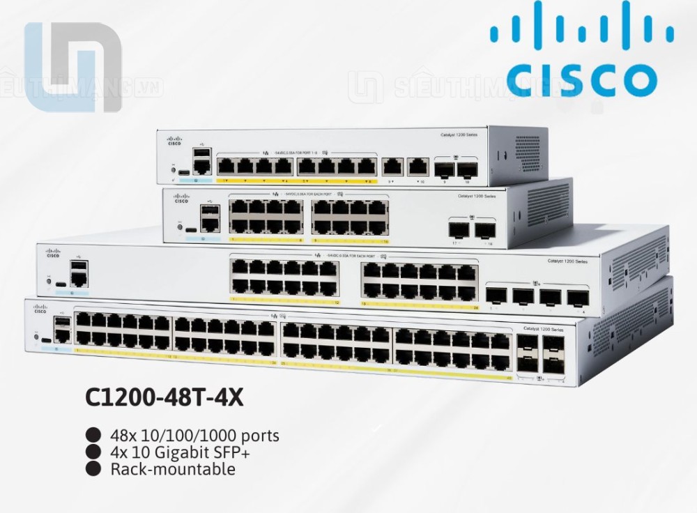 C1200-48T-4X Cisco Catalyst 1200 48 cổng | Sieuthimang.vn