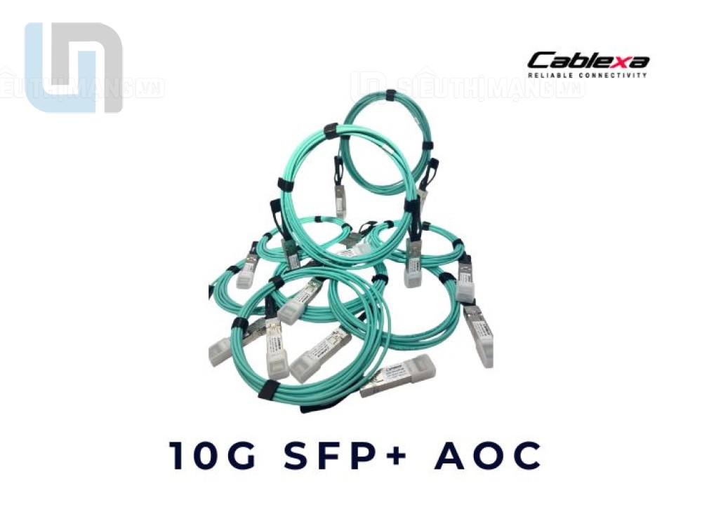 Cáp AOC 10G SFP+ – Bí mật kết nối quang gọn nhẹ trong rack server