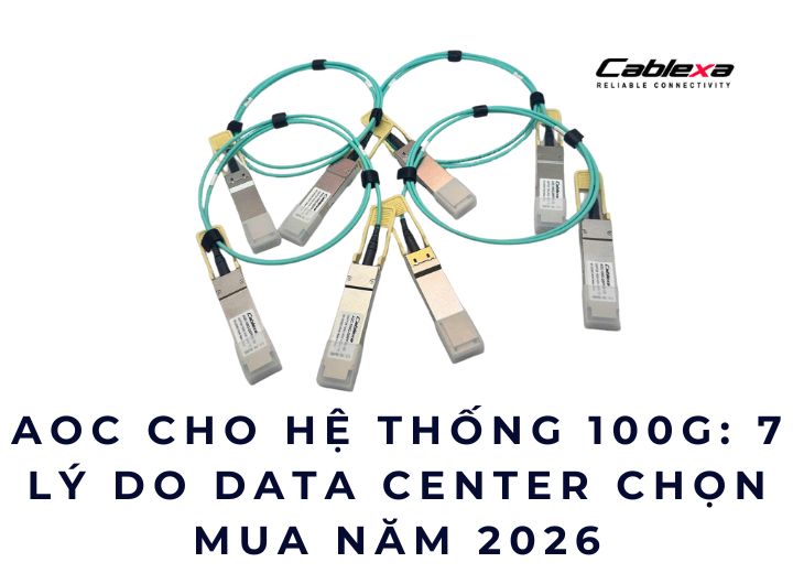 AOC cho hệ thống 100G: 7 lý do Data Center chọn mua năm 2026